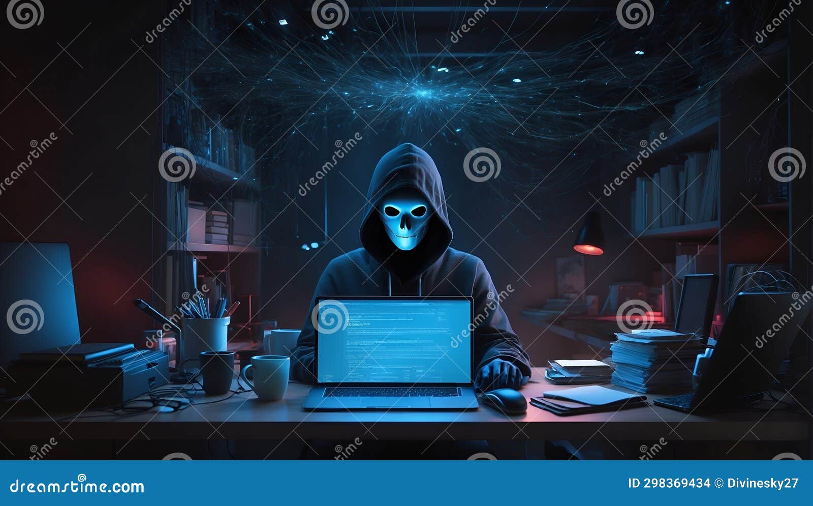 Covert Cyber Breach at Home. Ai Generated Stock Photo - Image of ...