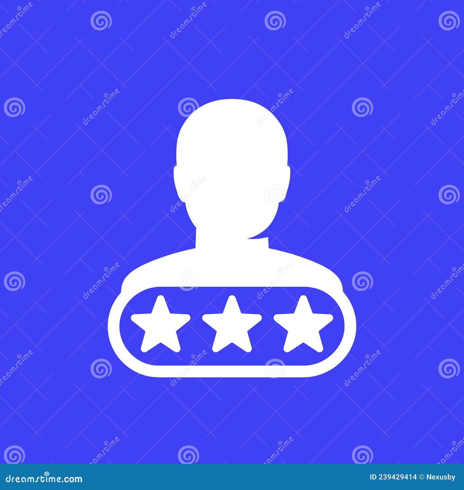 Experience Icon, Customer and Stars Vector Stock Vector - Illustration ...