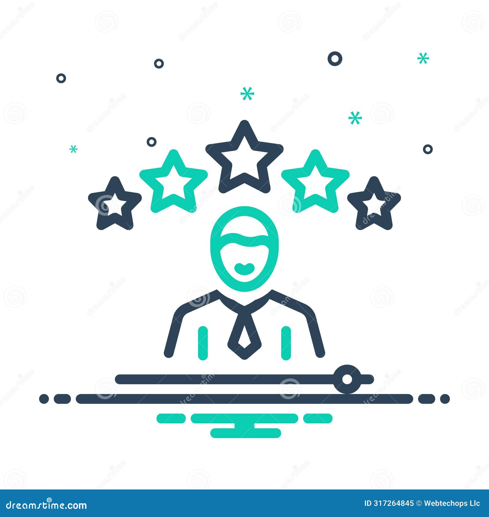 Mix Icon for Experience, Evaluation and Review Stock Vector ...