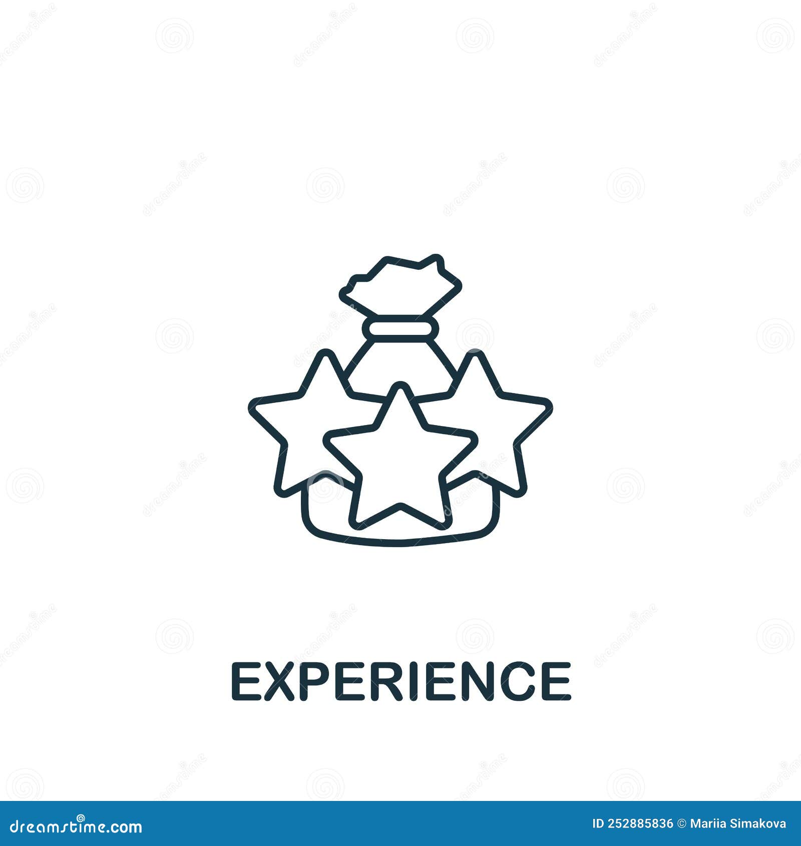 Experience Icon. Monochrome Simple Brain Process Icon for Templates ...