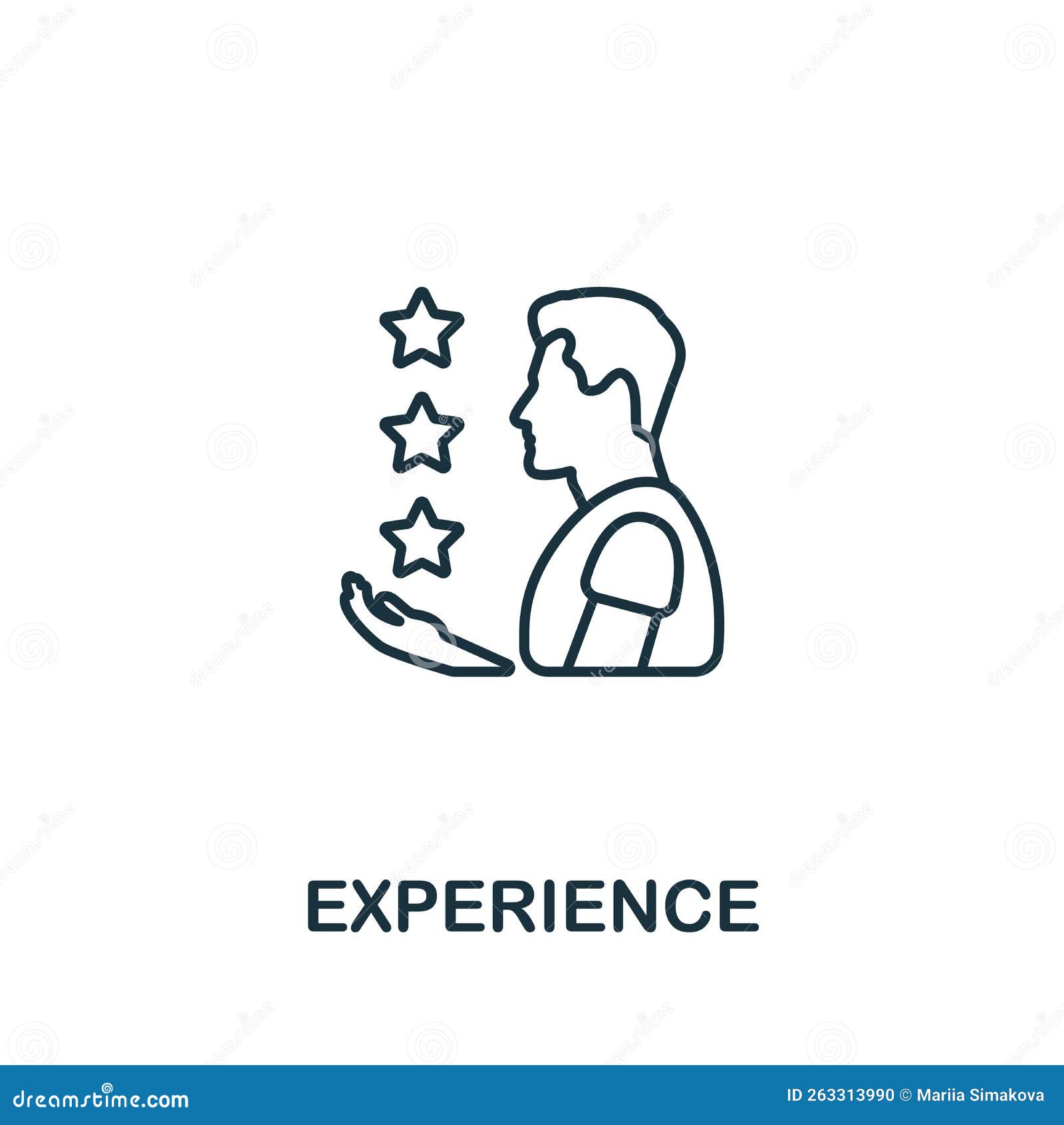 Experience Icon. Monochrome Simple Customer Relationship Icon for ...