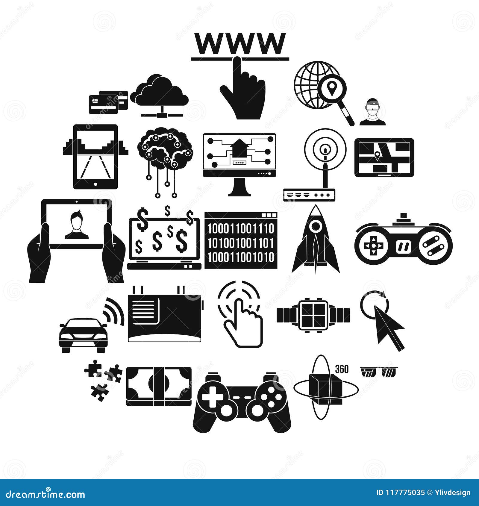Experience Icons Set, Simple Style Stock Vector - Illustration of data ...