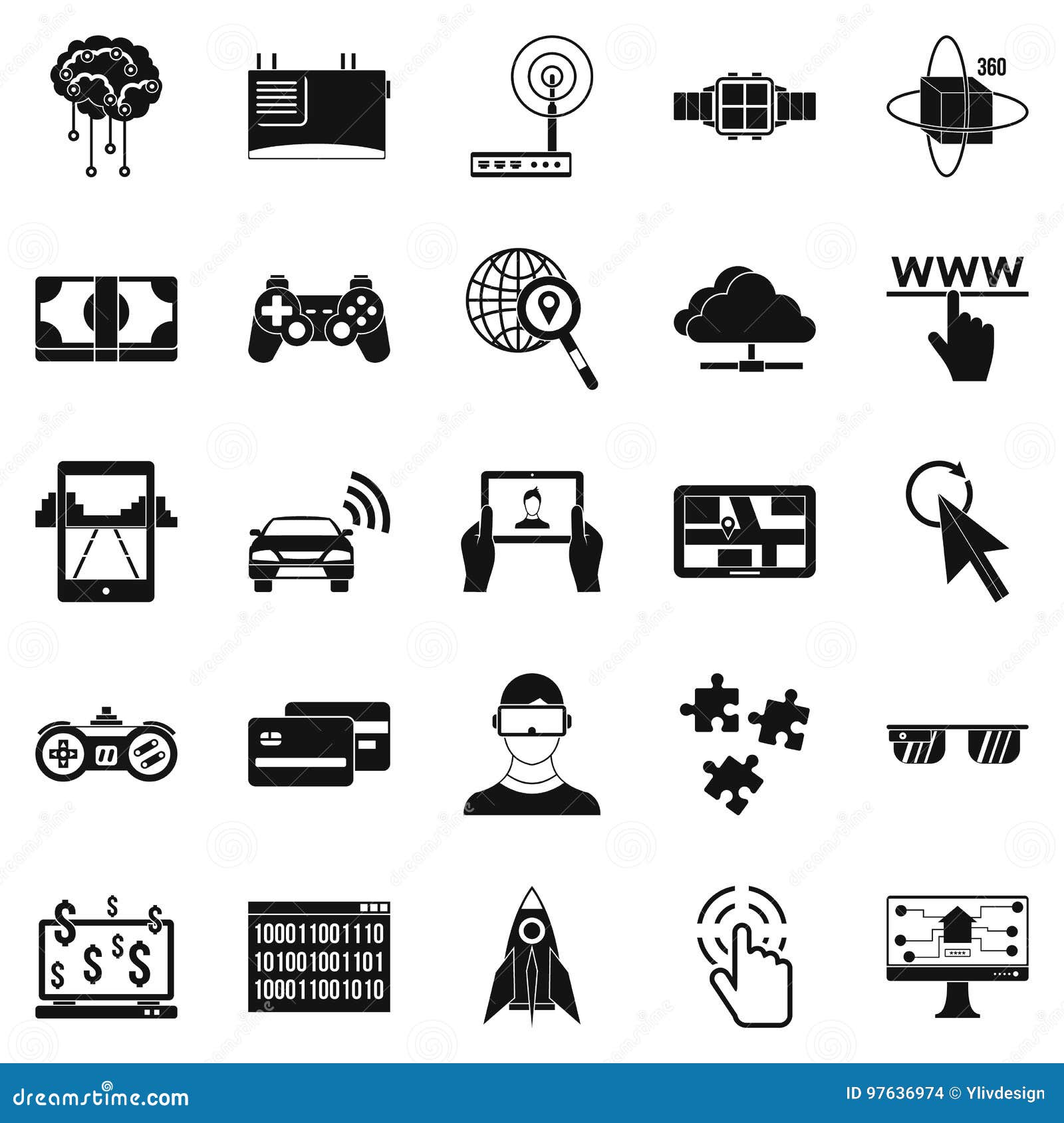 Experience Icons Set, Simple Style Stock Vector - Illustration of ...