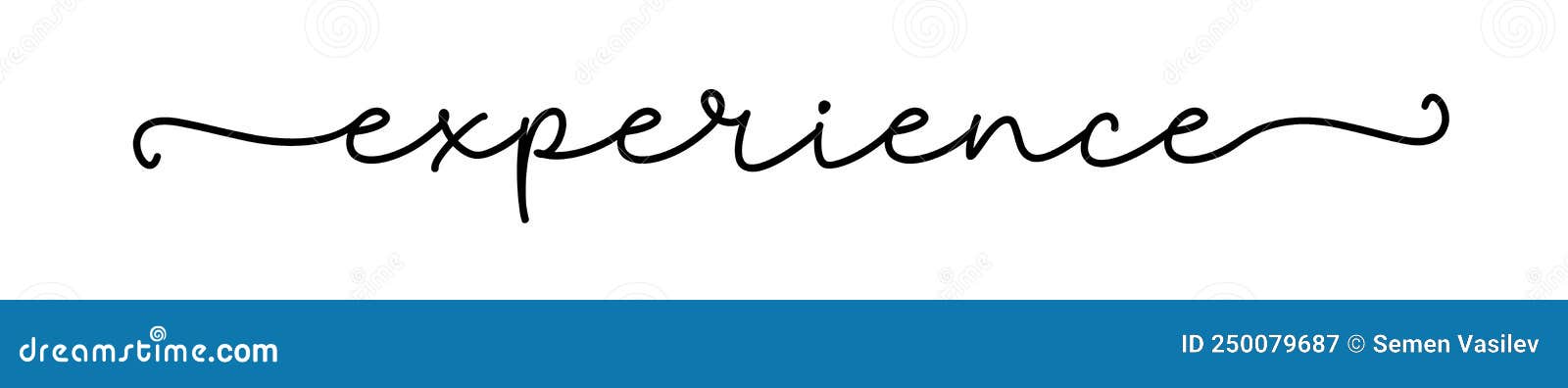 Experience. Inspiration Typography Quote Stock Illustration ...