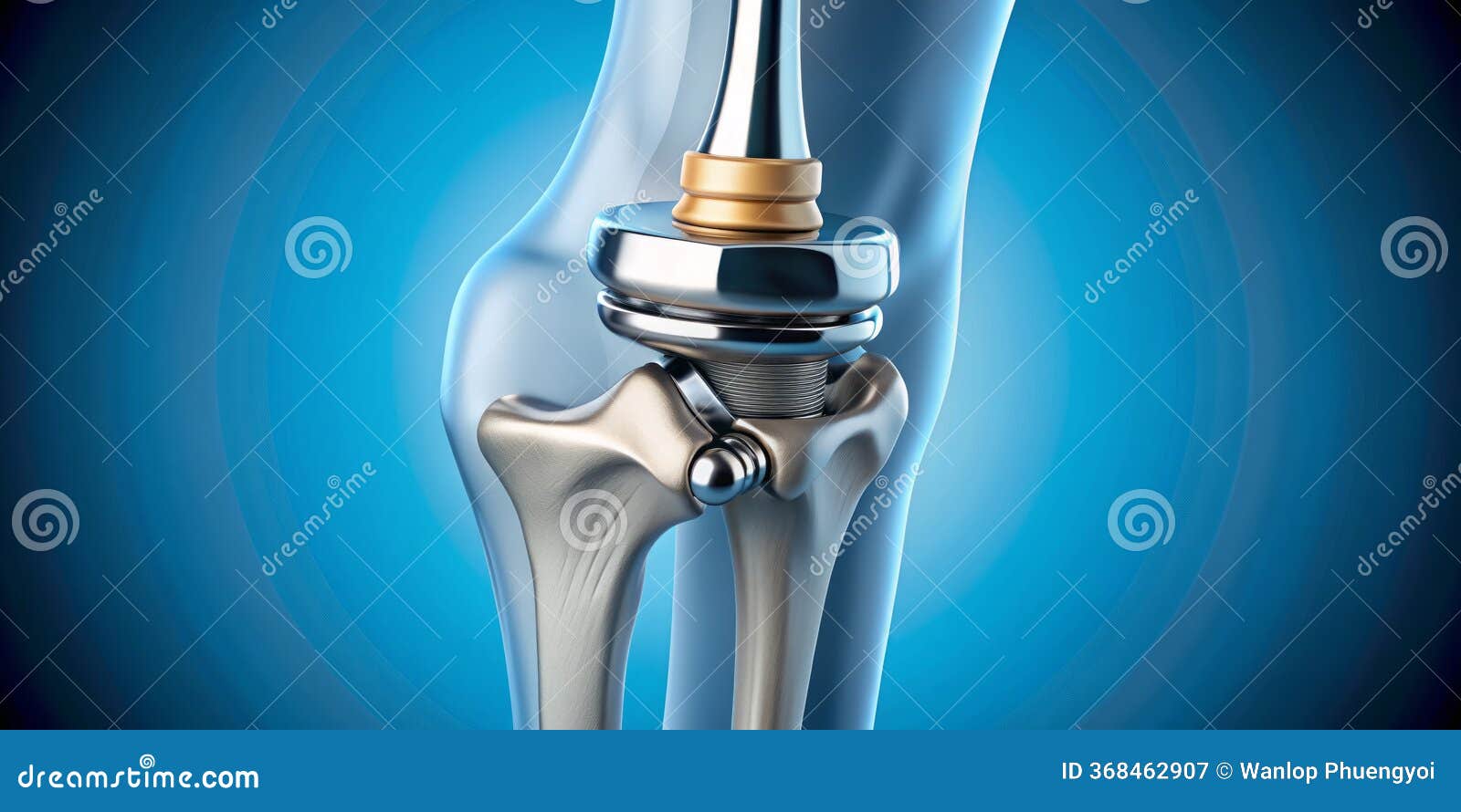 Knee And Titanium Hinge Joint. Isolated Royalty-Free Stock Photo ...
