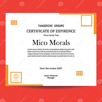 Experience Letter Template, Editable Experience Letter Template Design ...