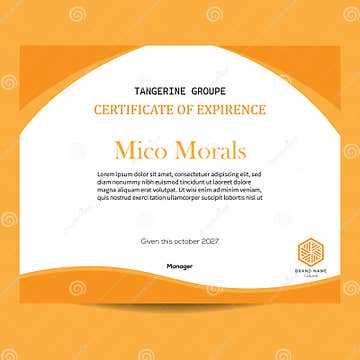 Experience Letter Template, Editable Experience Letter Template Design ...