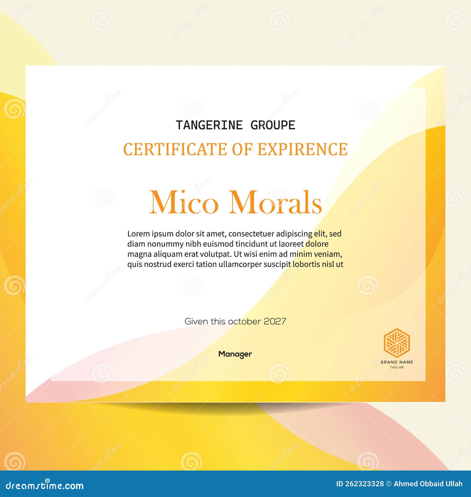 Experience Letter Template, Editable Experience Letter Template Design ...