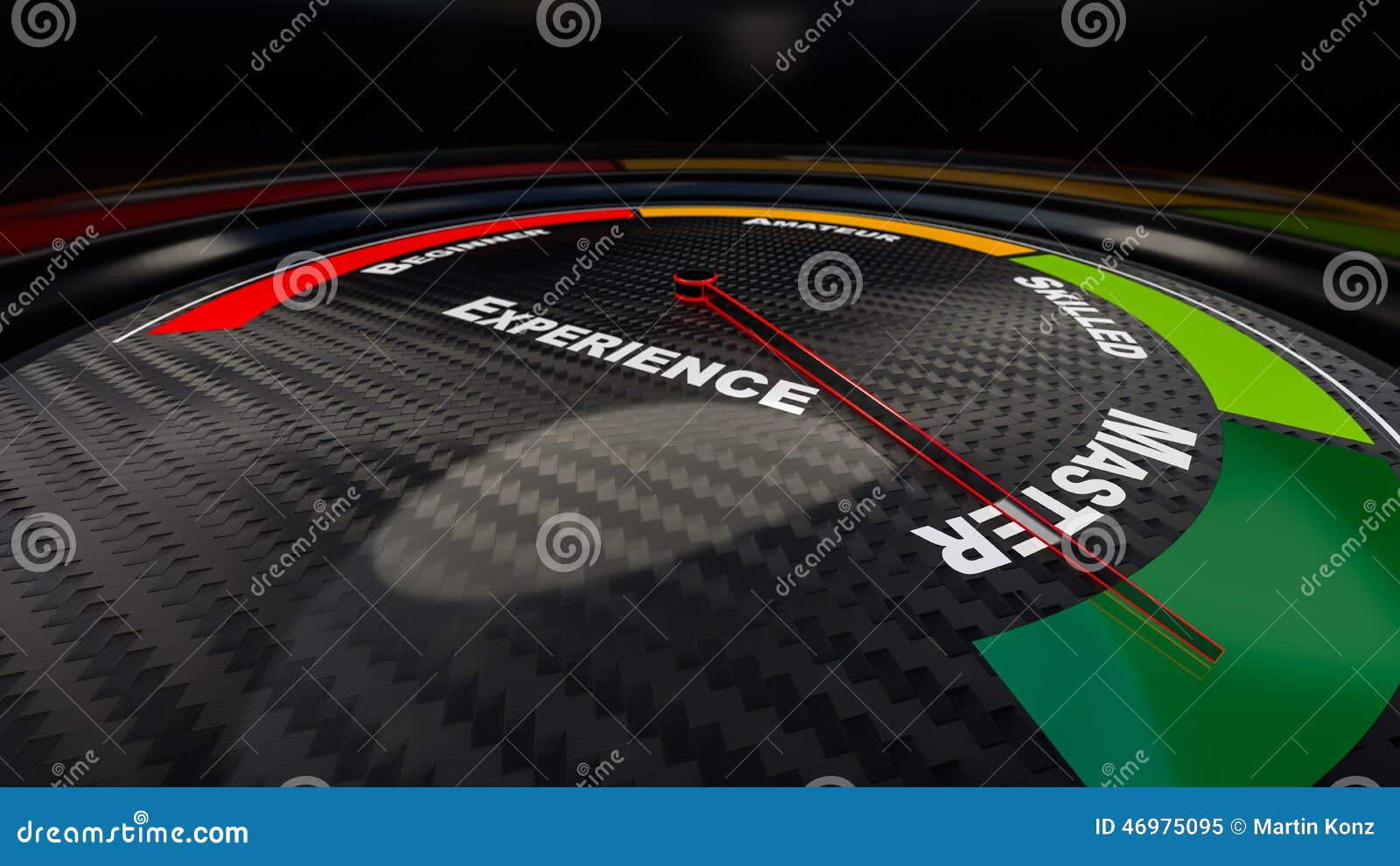 Experience level indicator stock illustration. Illustration of concept ...