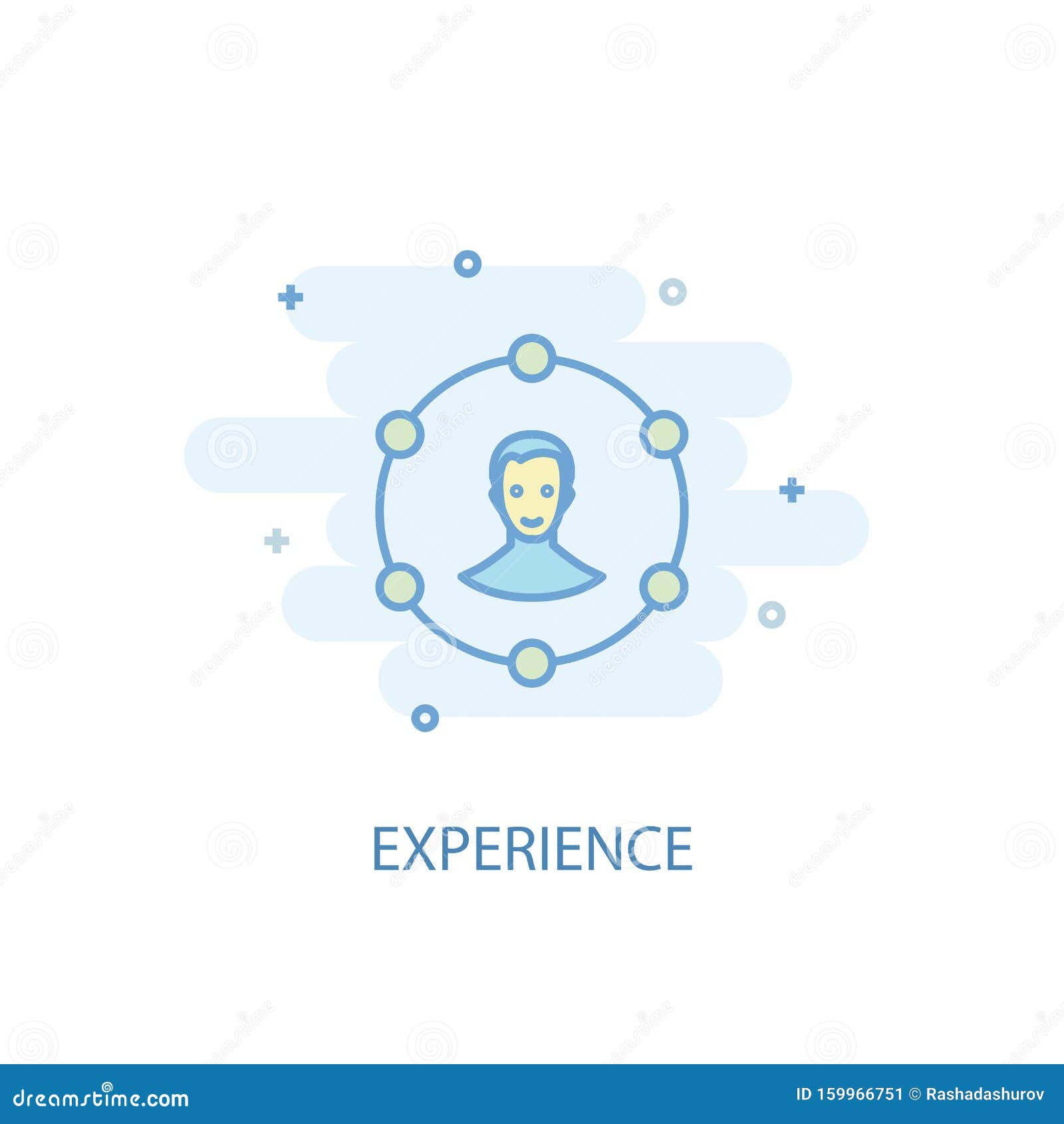 Experience Line Concept. Simple Line Stock Vector - Illustration of ...