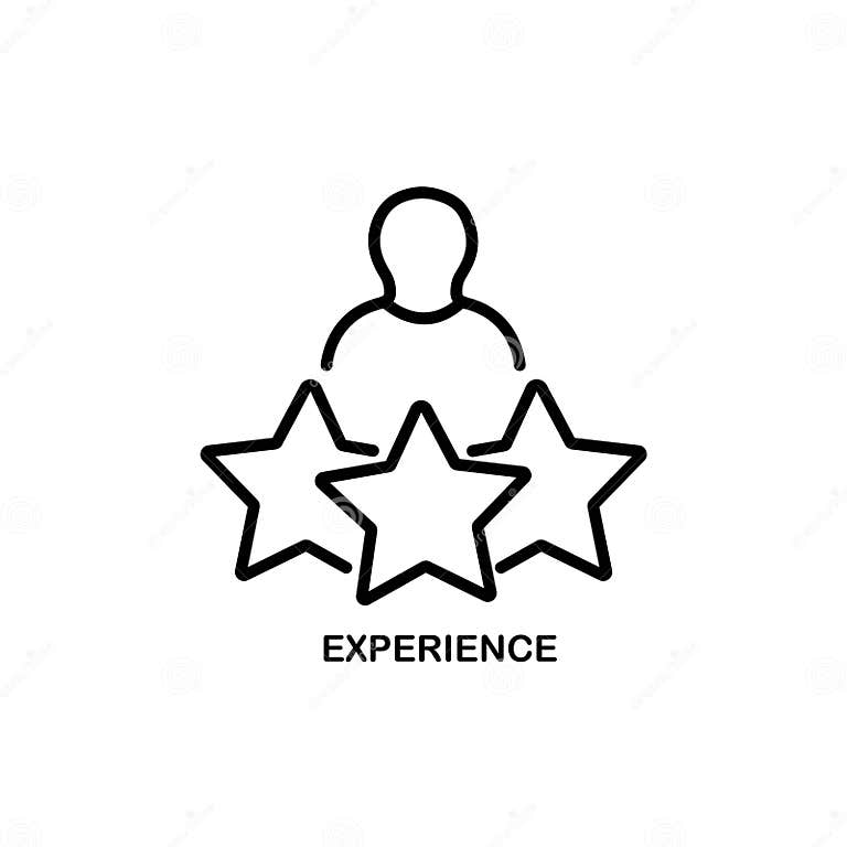 Experience Line Icon. Linear Style Sign for Mobile Concept and Web ... Experience Line Icon. Linear Style Sign for Mobile Concept and Web ...