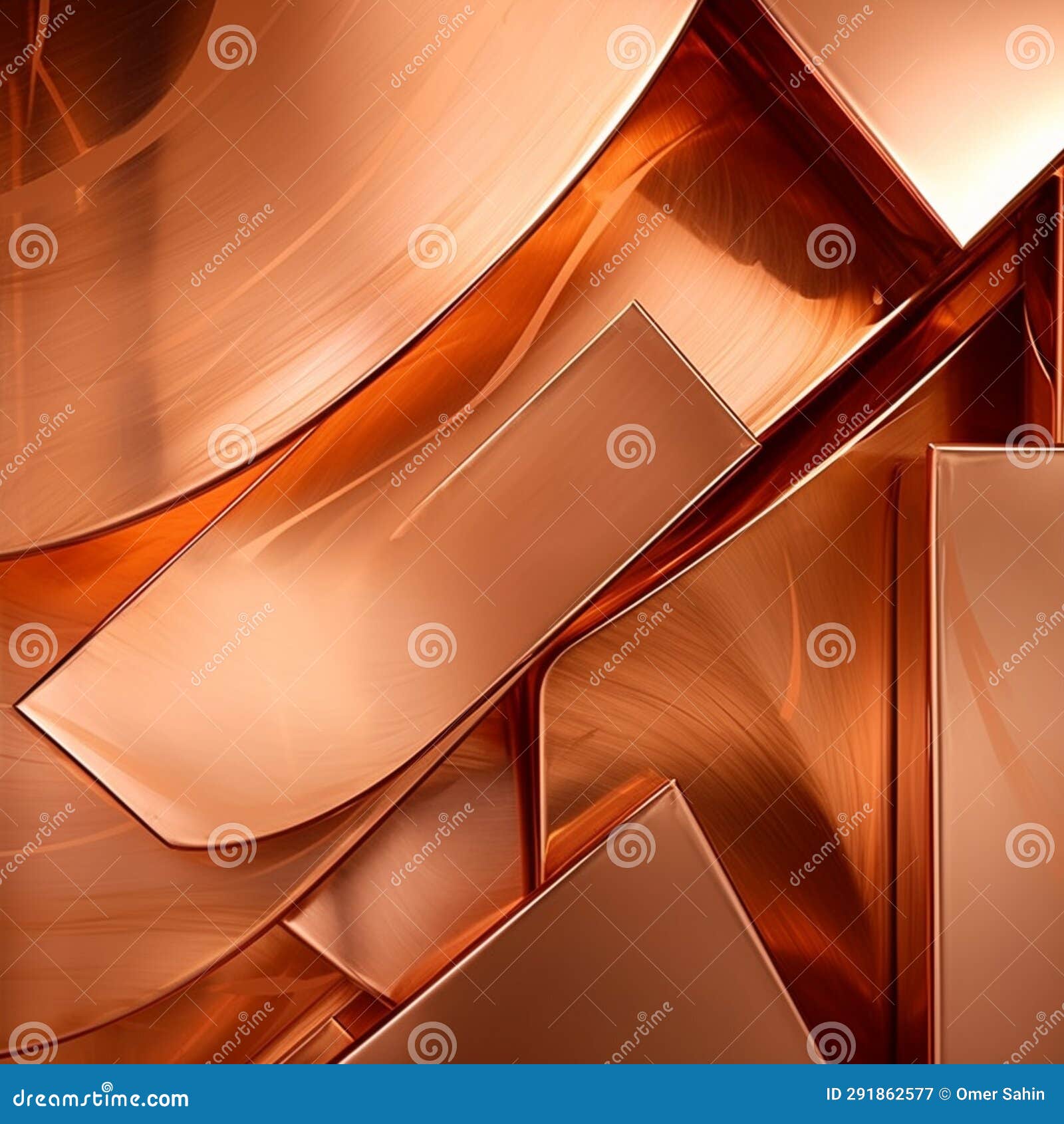 Radiant Copper Metallic Surface Stock Image - Image of unique ...