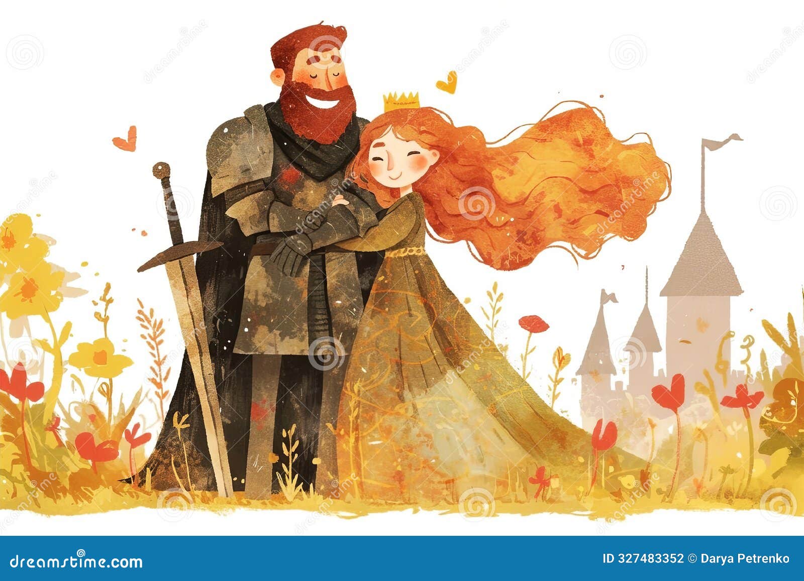 Experience the Magic of Medieval Romance with this Enchanting Artwork ...