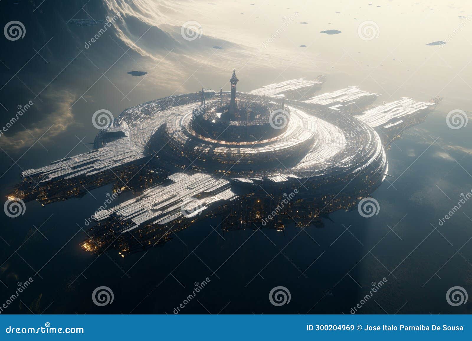 Experience the Majesty of Colossal Space Stock Illustration ...