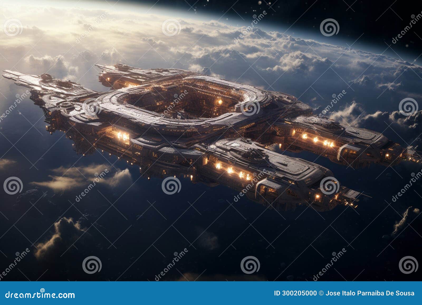 Experience the Majesty of Colossal Space Stock Illustration ...
