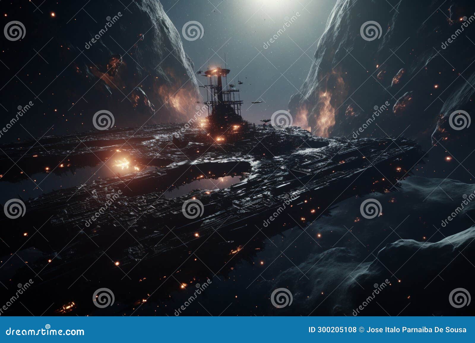 Experience the Majesty of Colossal Space Stock Illustration ...