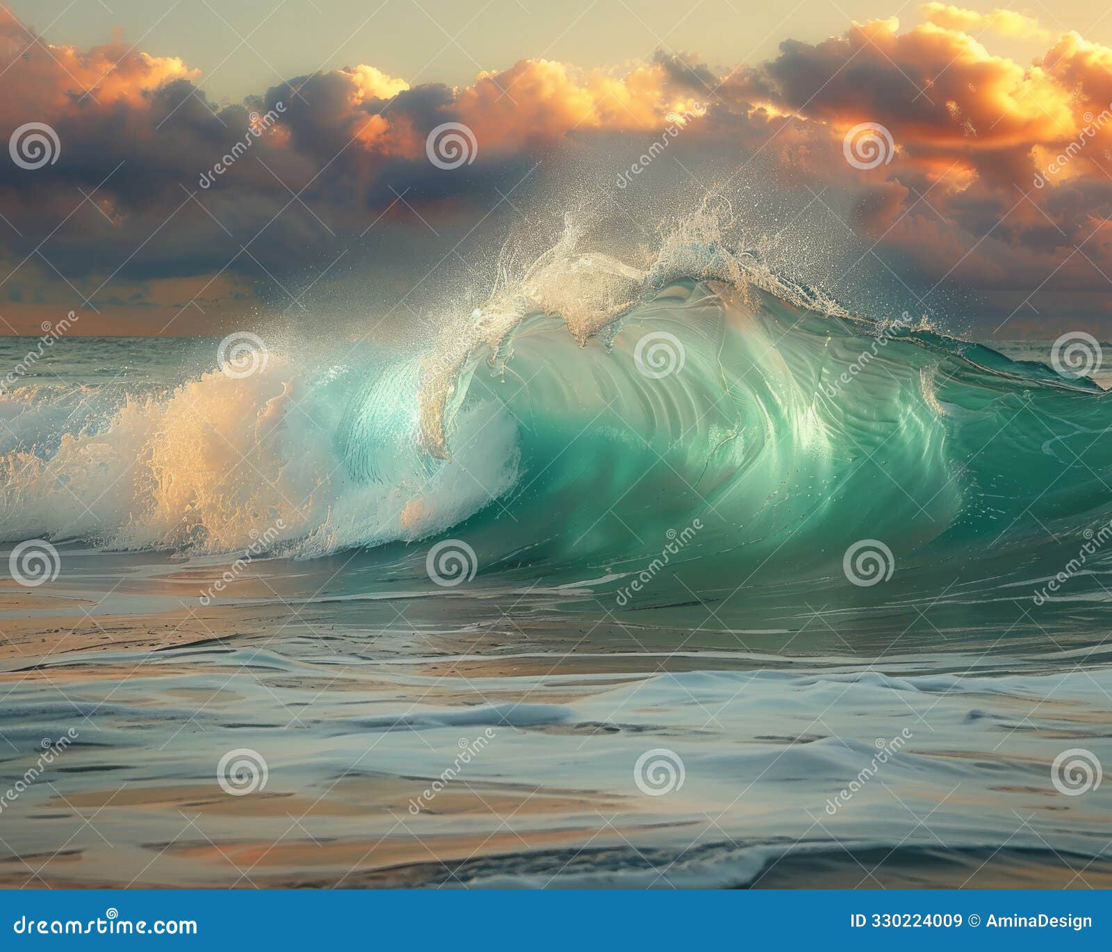 Experience the Mesmerizing Sight of a Powerful Ocean Wave Crashing ...