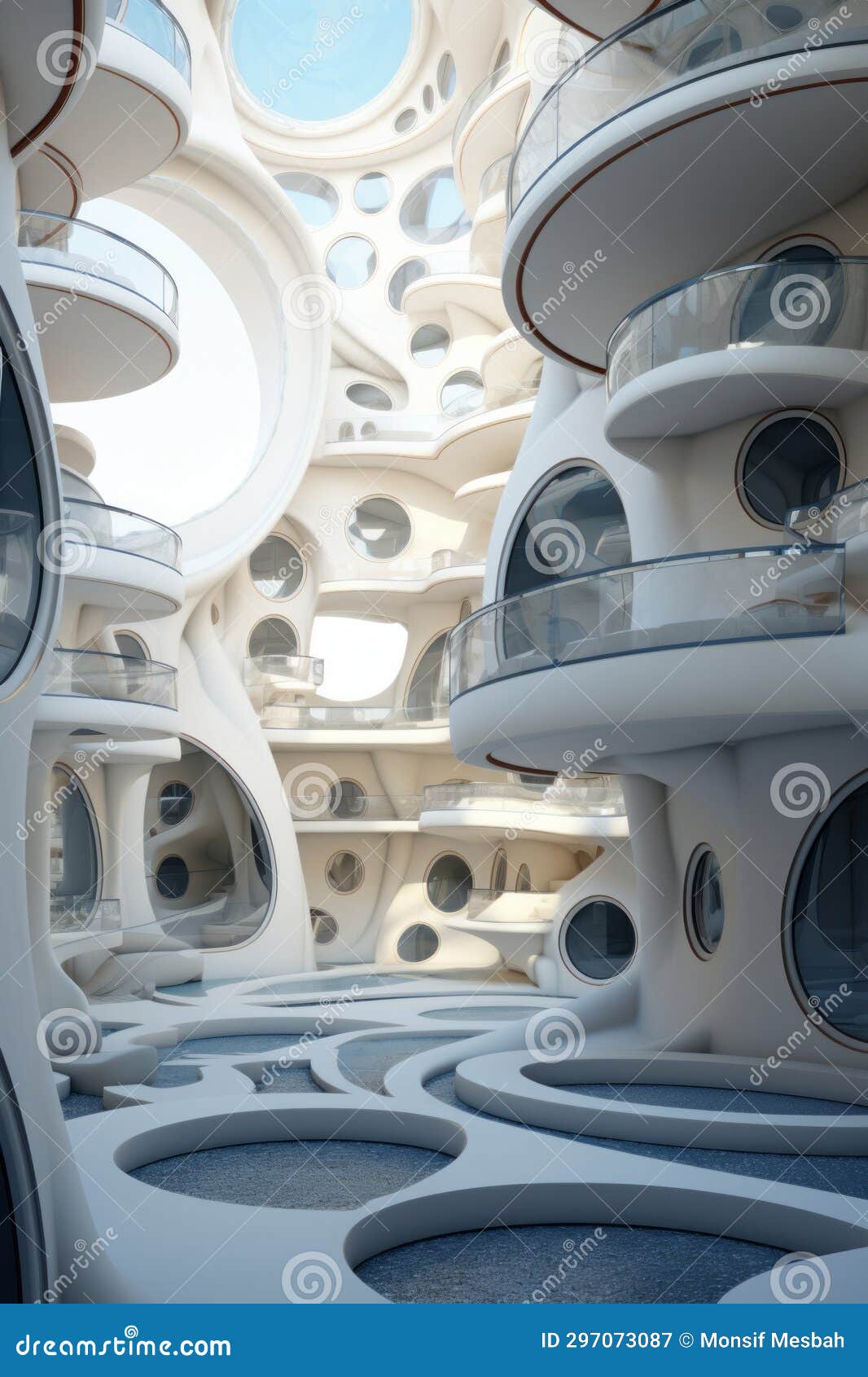 Step into a Stunning 3D Interior: a Multitude of Circular Wonders Await ...