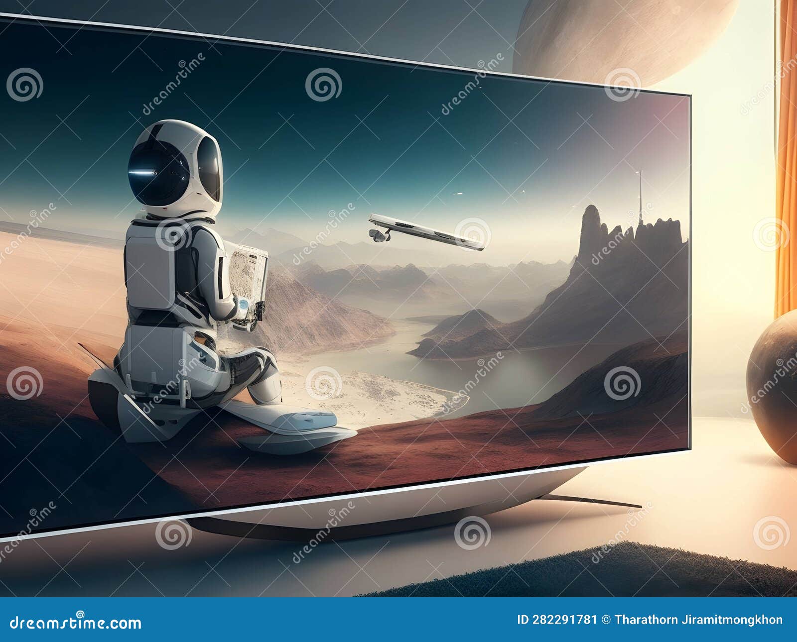 Experience Next-Level Viewing: Striking Smart TV in the Future Art ...