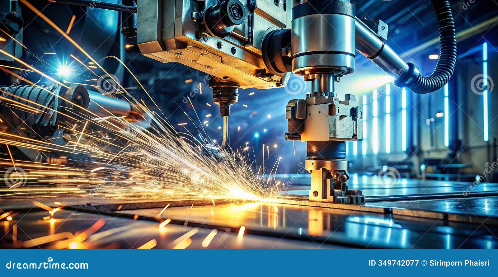 Advanced Laser Cutting Technology Witness a Dynamic Industrial Robot in ...