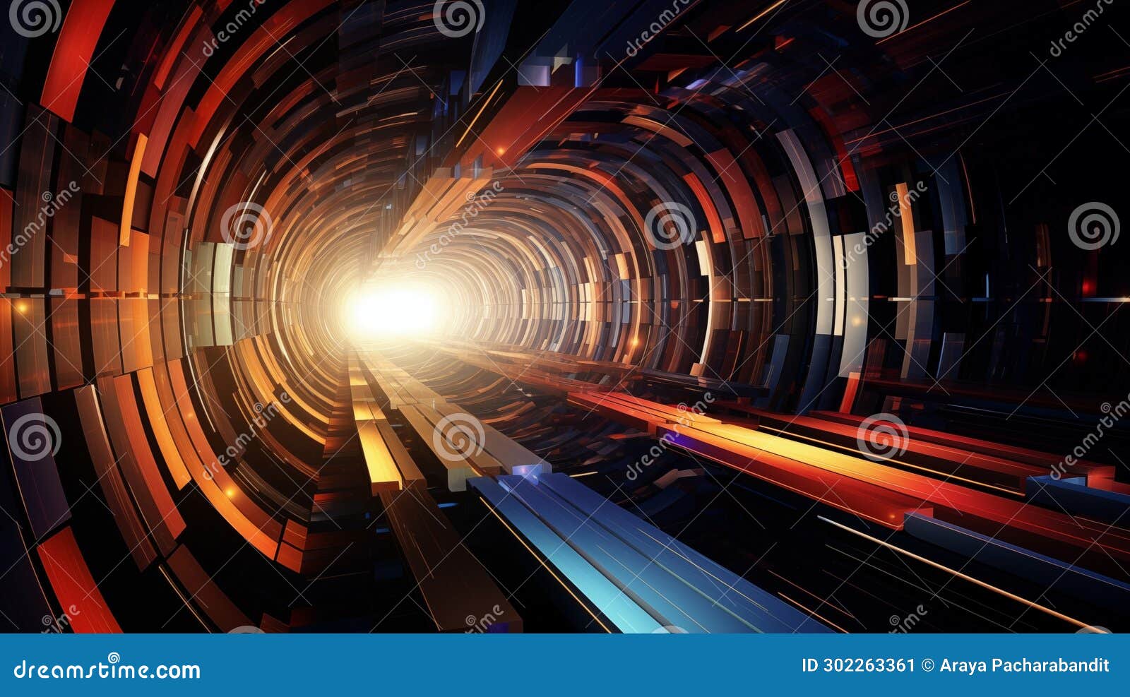 Abstract Quantum Tunneling Illustrated through Imaginative Visuals, AI ...