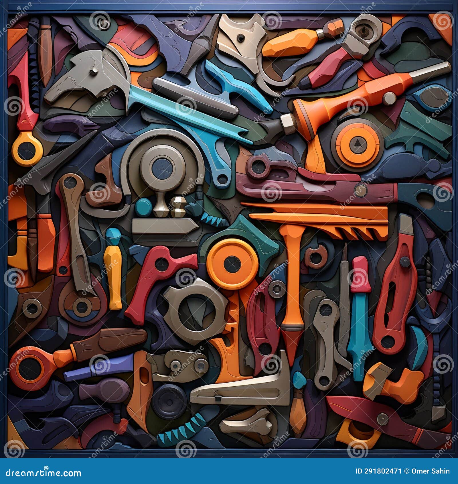 Artisan Tools Blending in Harmony Stock Image - Image of watch, blend ...