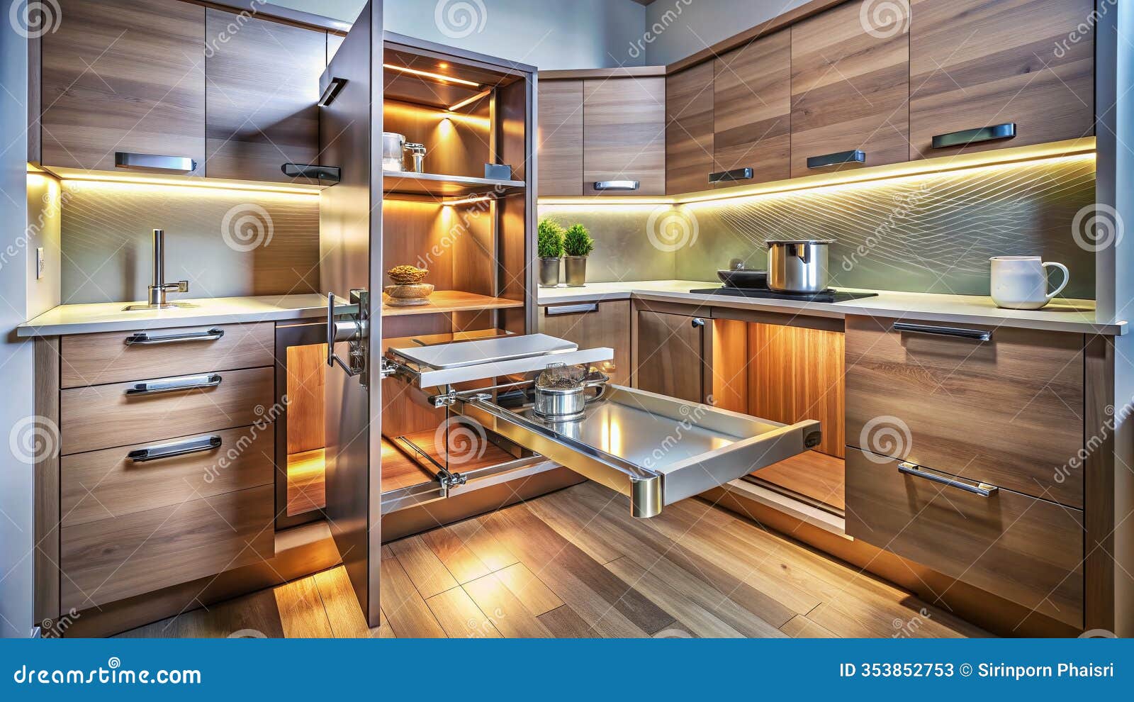 Sleek Angled Kitchen Cabinet Hinges Maximizing Space and Functionality ...