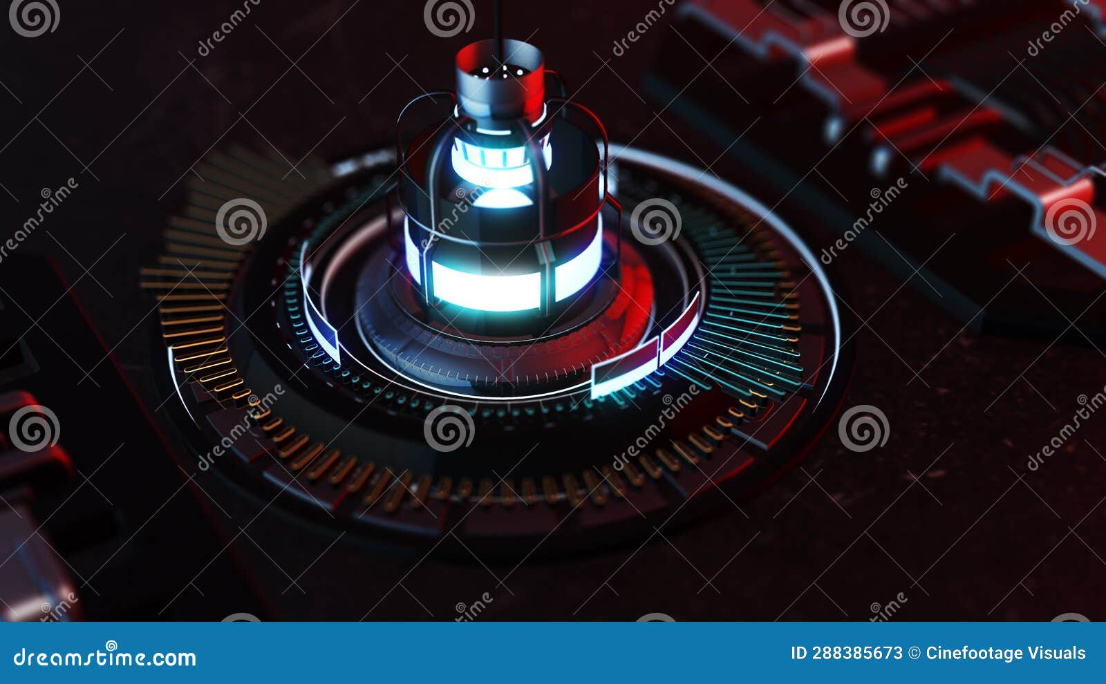 Animation of Abstract Hi-tech Audio Visualizer Stock Illustration ...