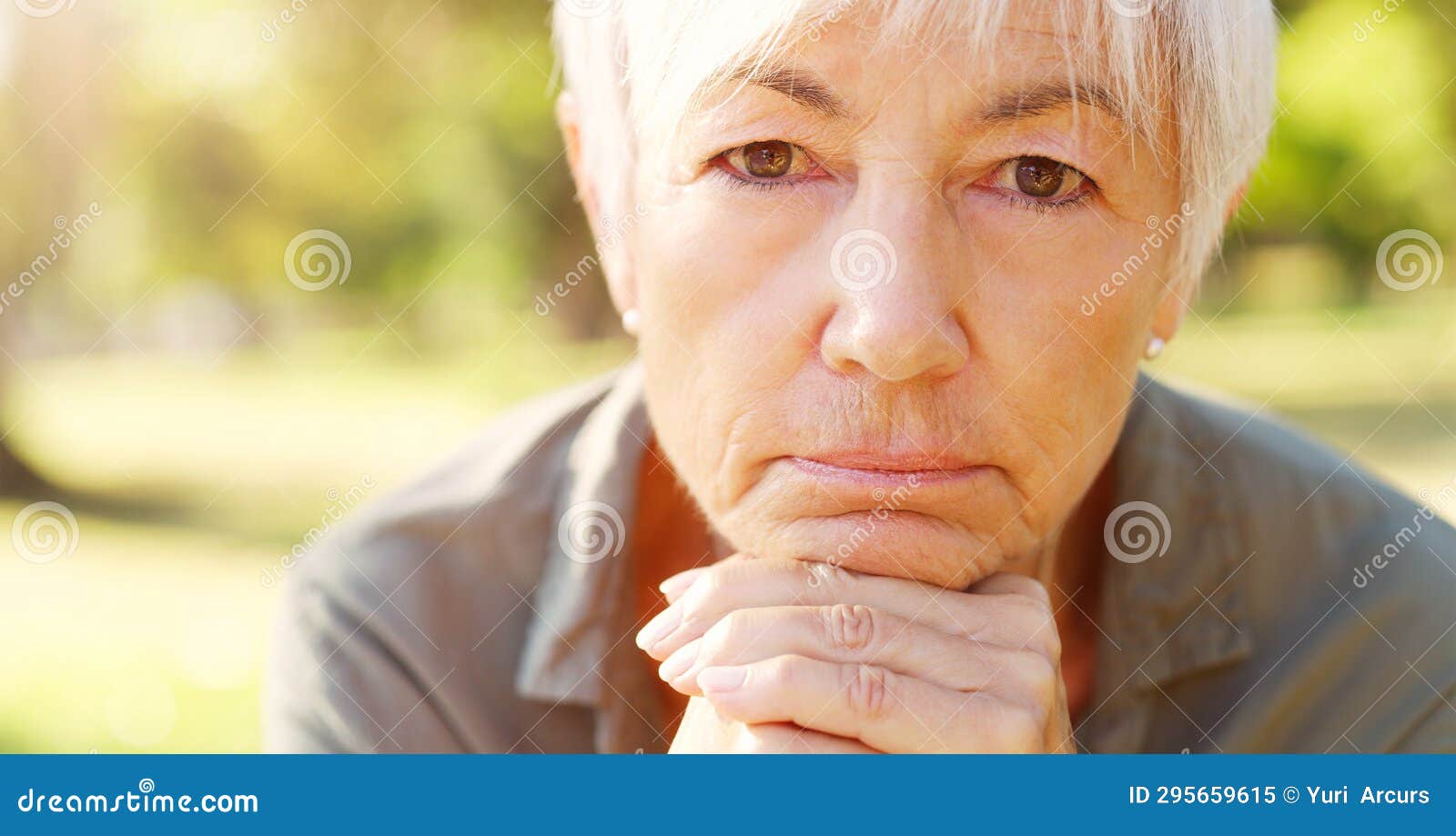 Experience Teaches Best Closeup Portrait Of A Senior Woman