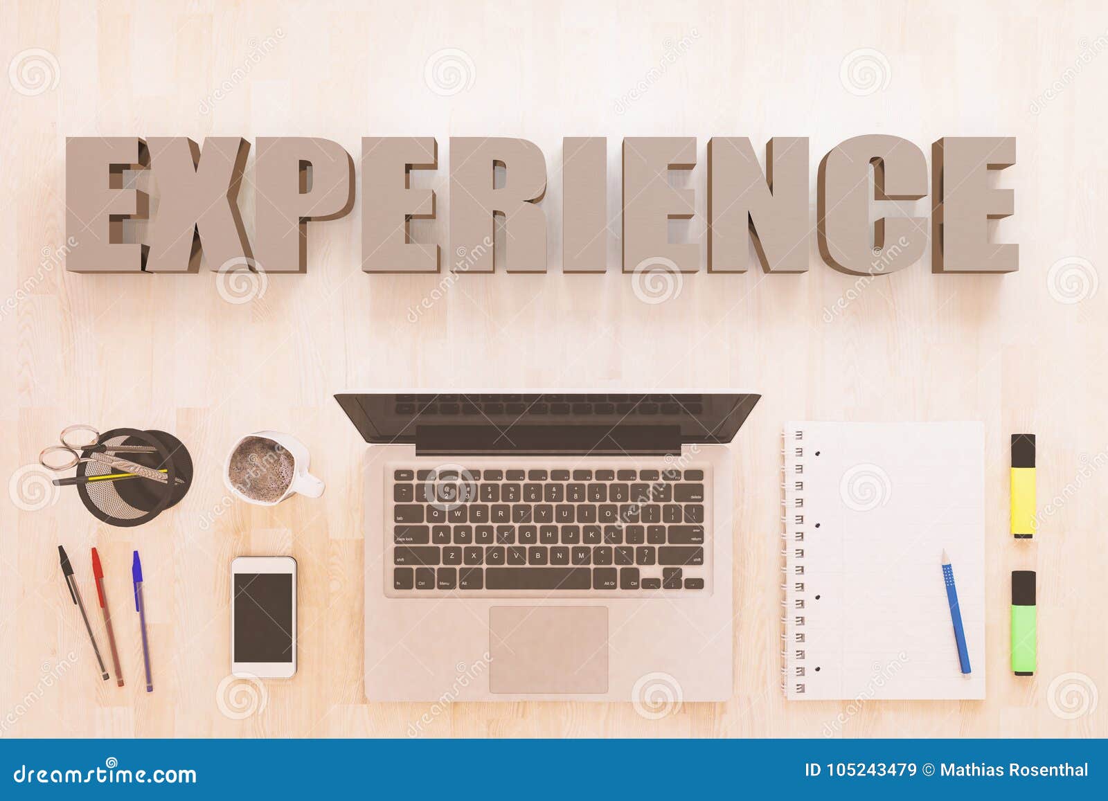 Experience text concept stock illustration. Illustration of achievement ...