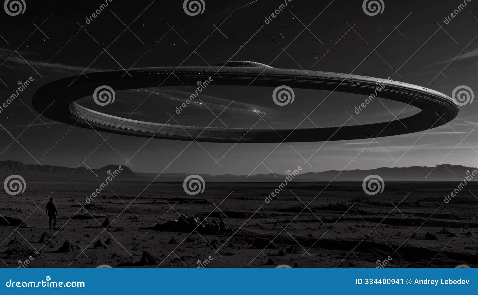 Giant Extraterrestrial Aliens Spaceship Fly Above The Earth, Ufo With ...