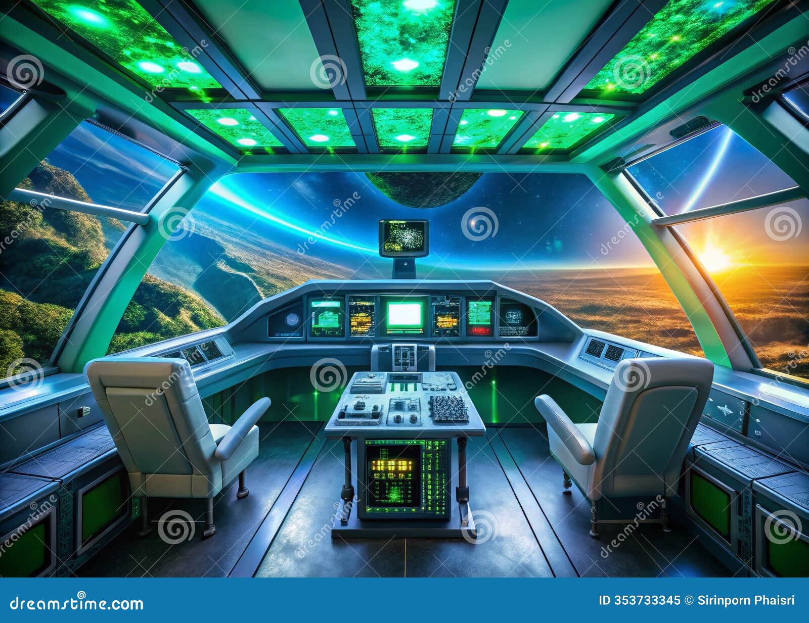 Experience the Thrilling Cockpit of a Futuristic Spaceship Advanced ...