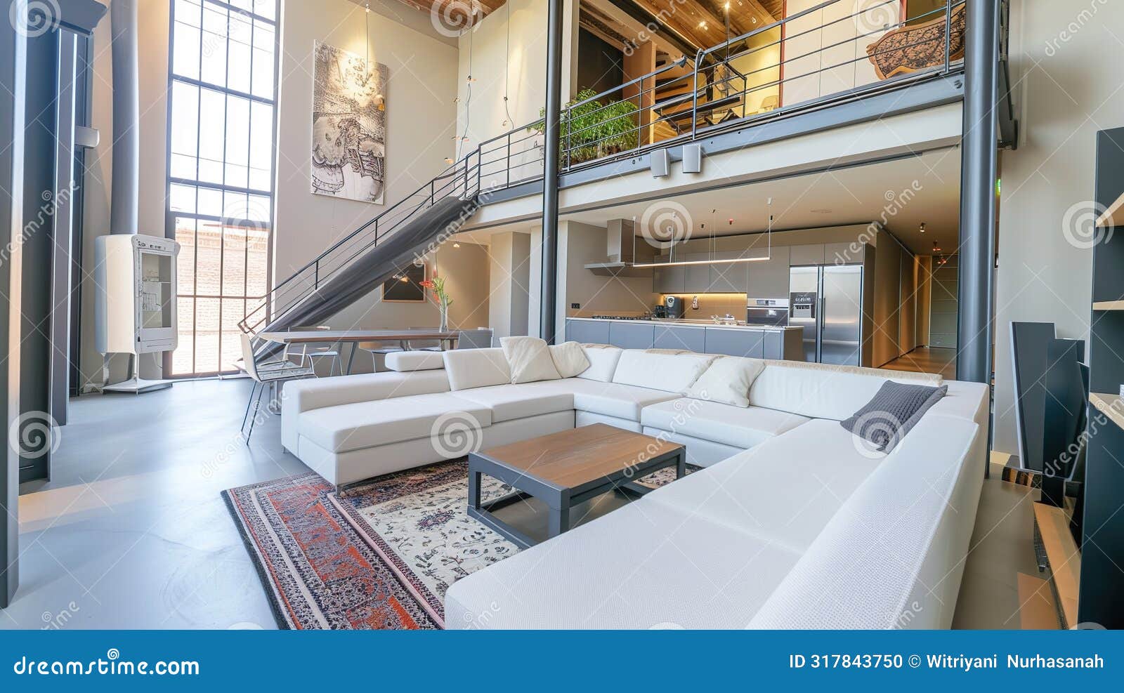 Luxury Loft Style Offic Stock Photography | CartoonDealer.com #163572338
