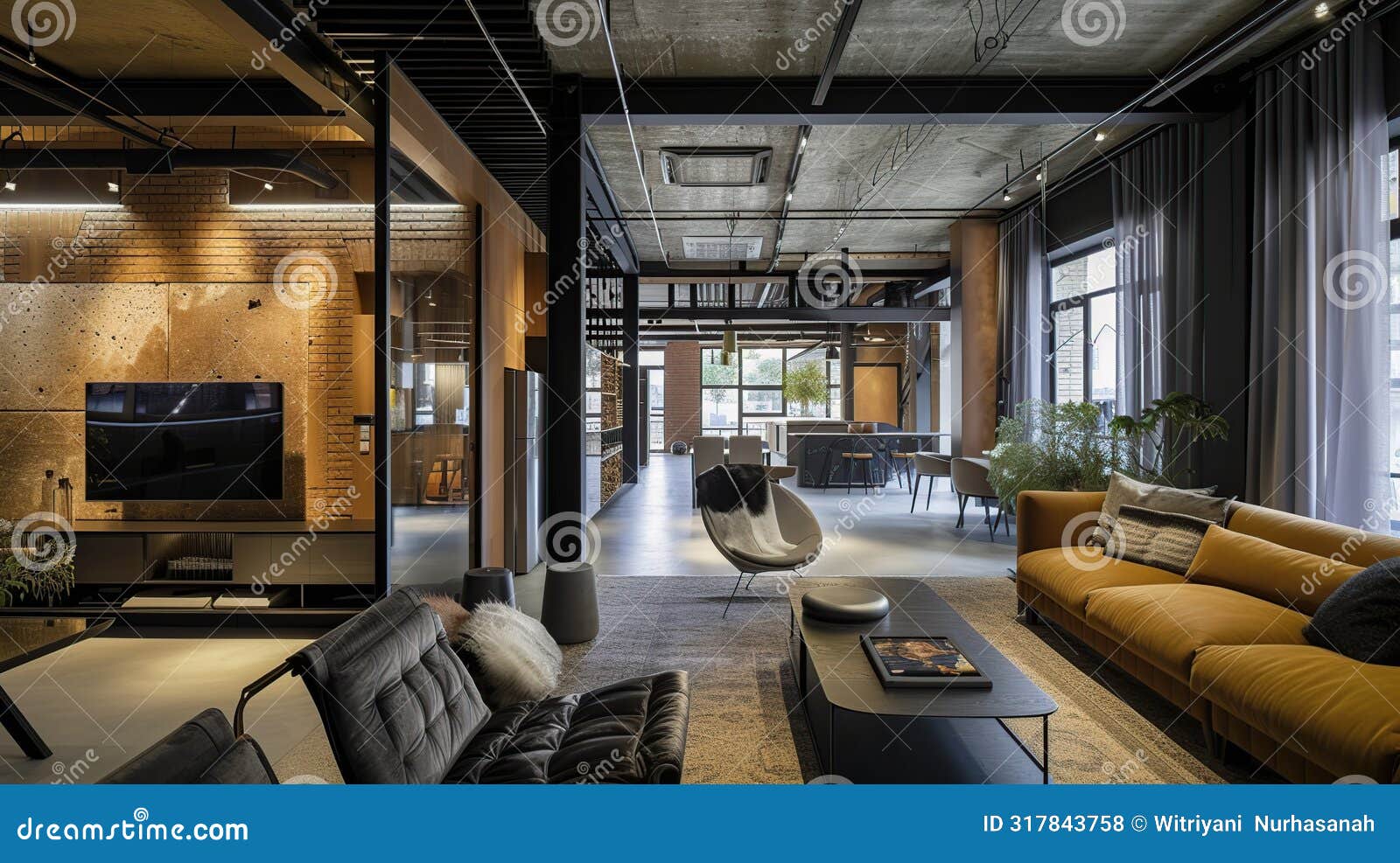 Experience the Understated Luxury Loft. Generative Ai Stock ...