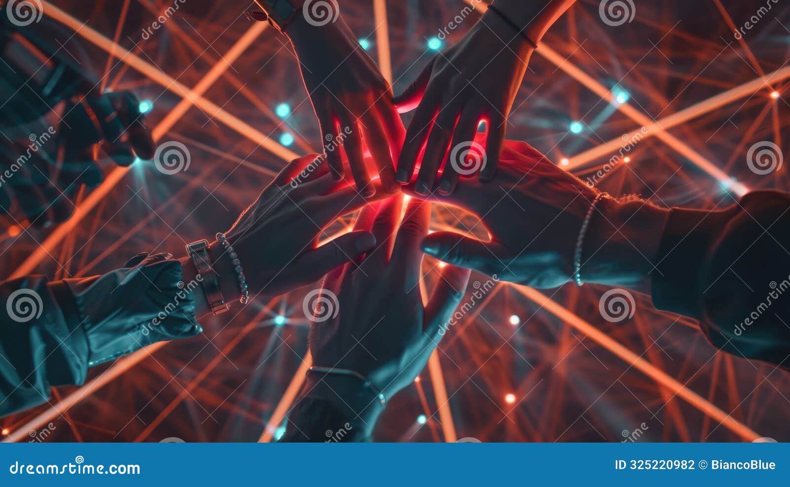 Experience the Unity of a Team in a Futuristic Cyberspace with Hands ...