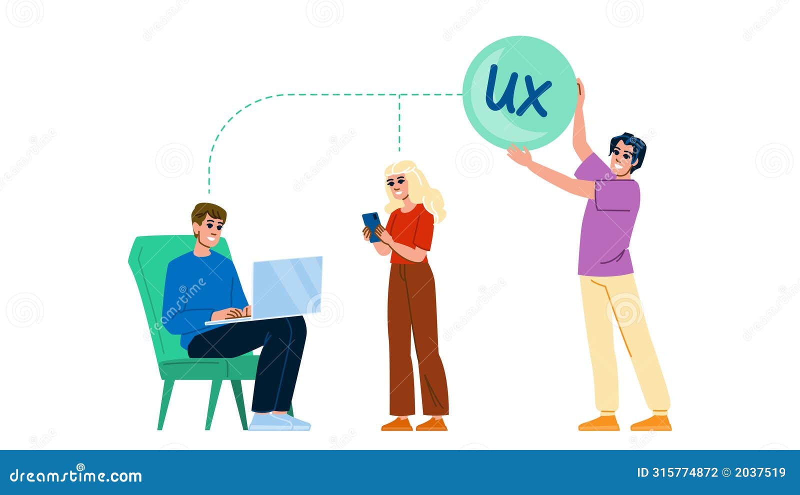 Experience User Research Website Vector Stock Vector - Illustration of ...