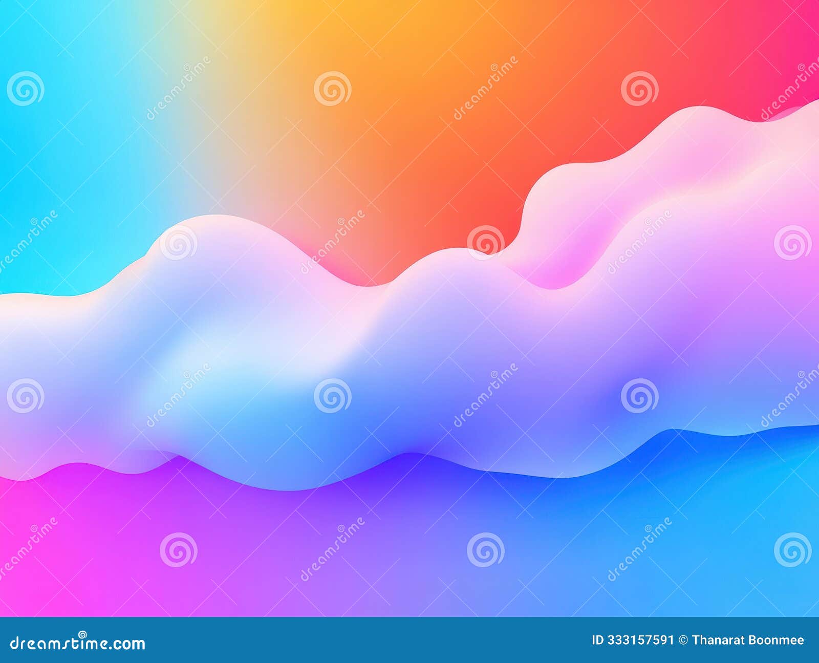 Experience a Vibrant Cloud Layout with Bold, High Saturation Colors ...