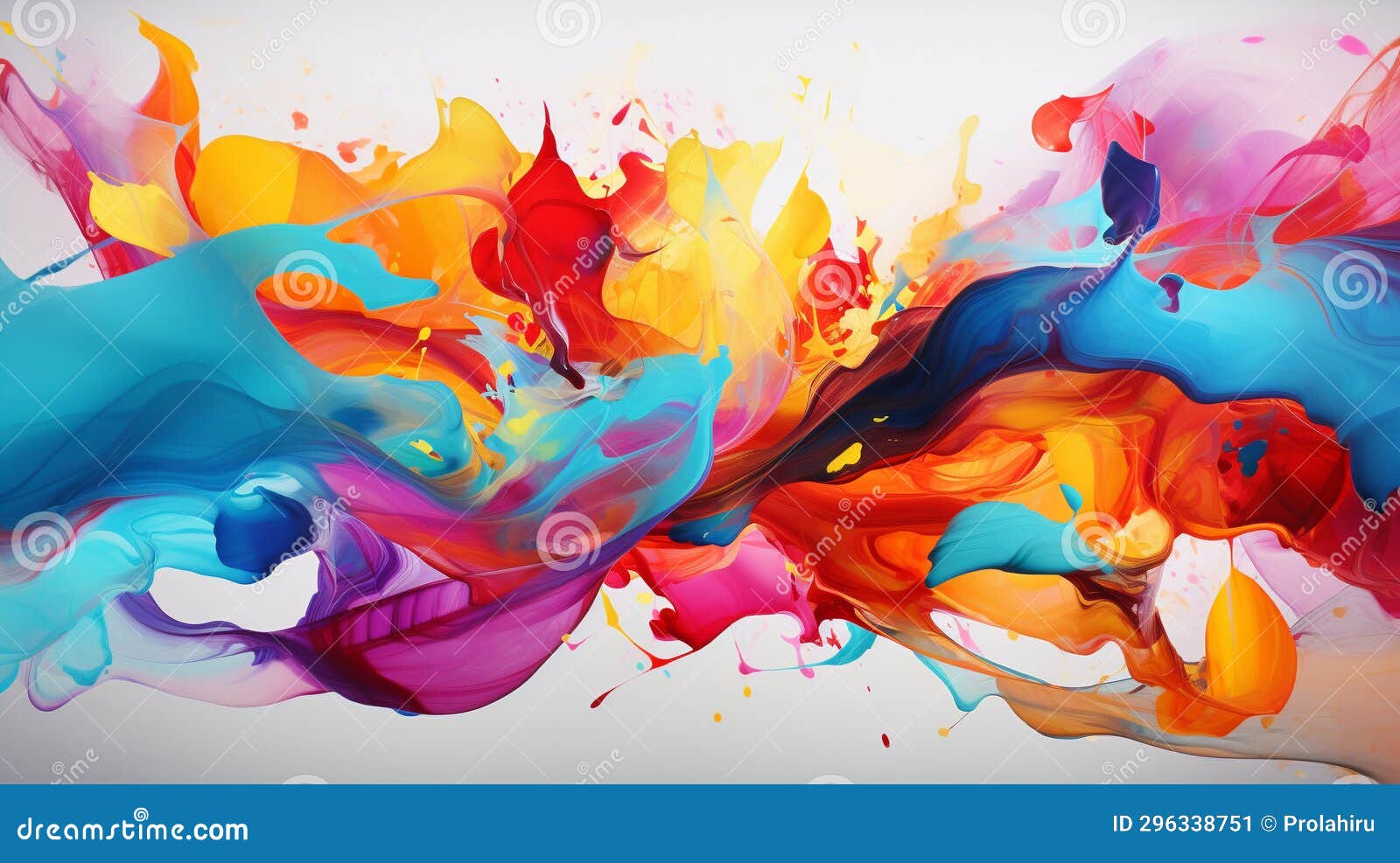 Vivid Splashes of Paint Abstract Expressionism Stock Illustration ...