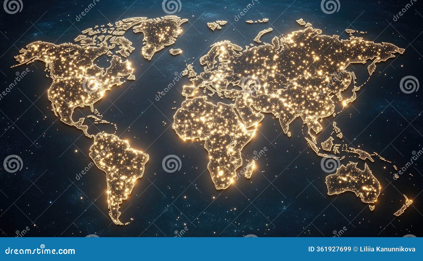 Experience a Visual Representation of a Global Network Connection Map ...