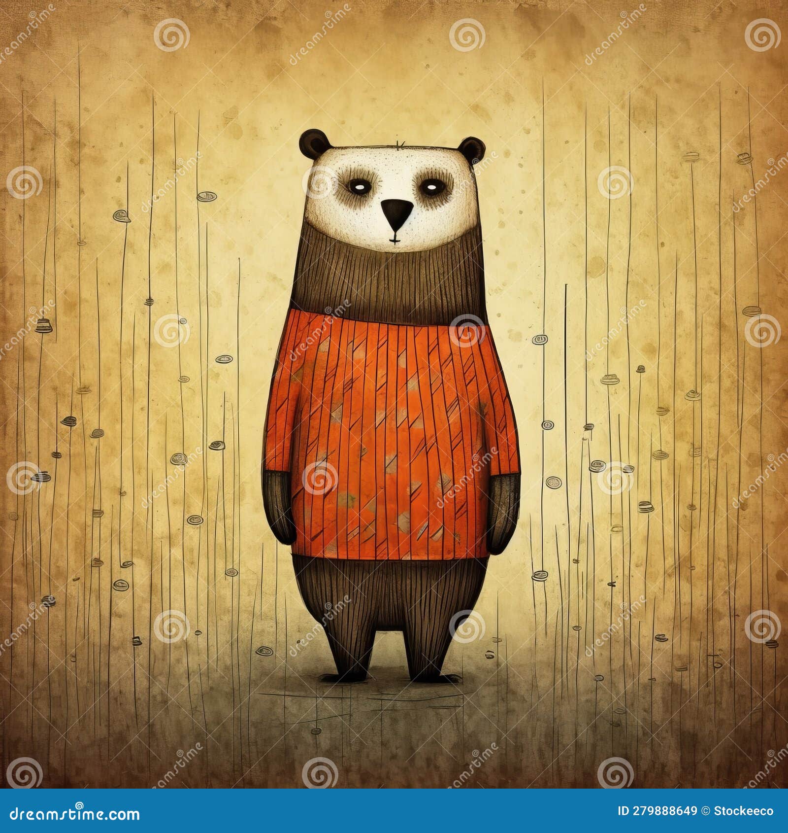 Panda Comics Top 31 Orange Beaver Funny in the Style of Didier Lourenco ...