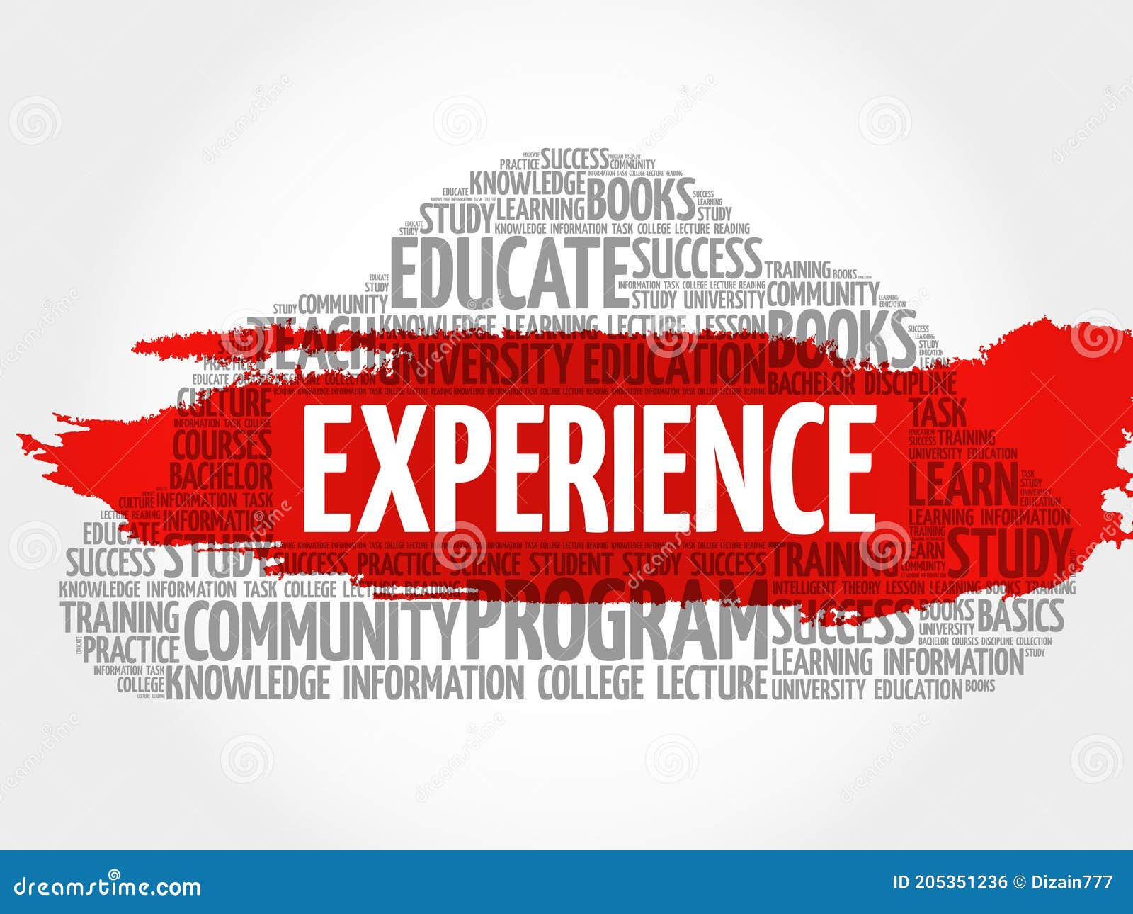Experience word cloud stock illustration. Illustration of conceptual ...
