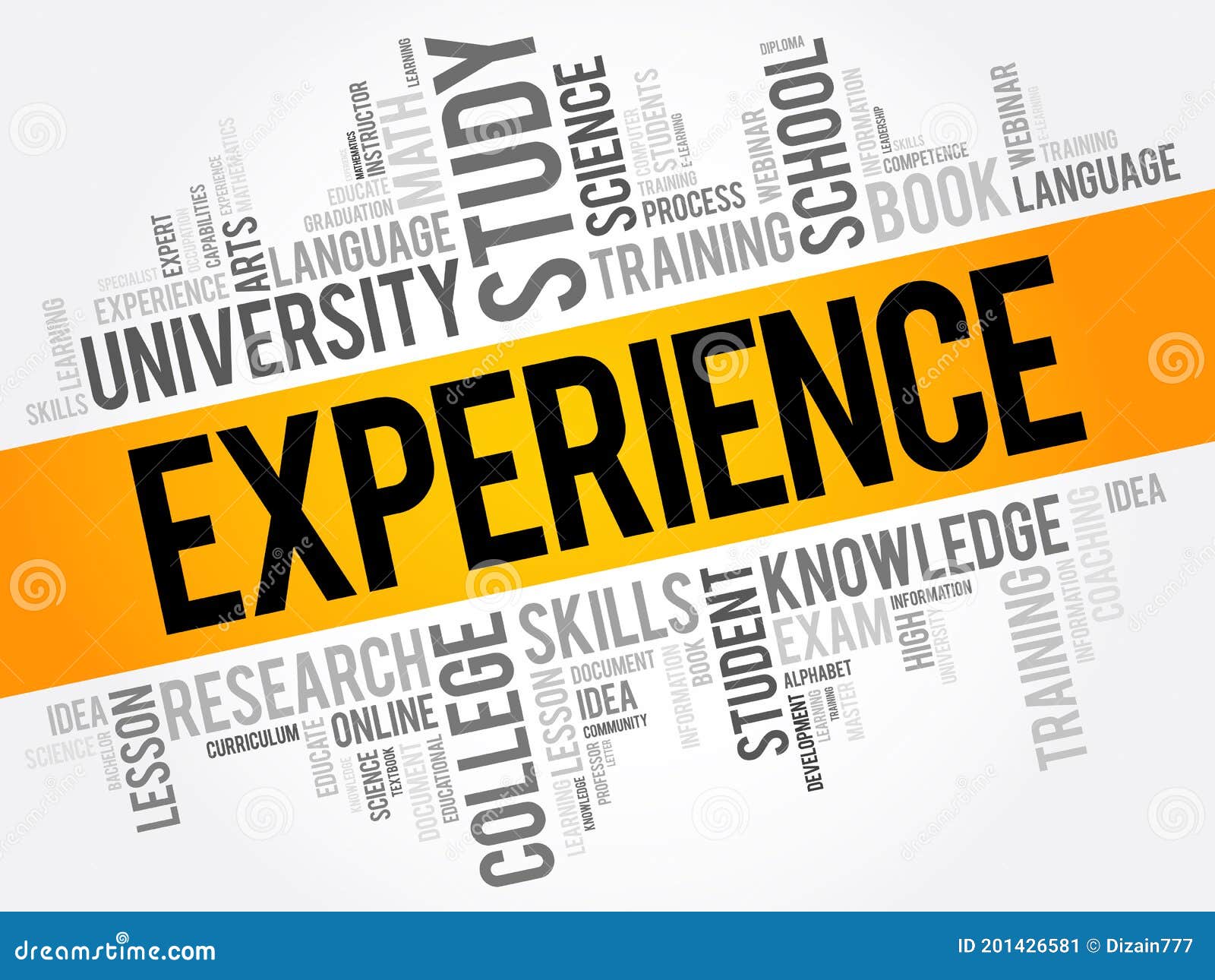 Experience Word Cloud Collage Stock Illustration - Illustration of ...