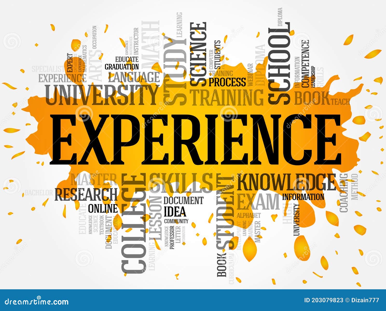 Experience Word Cloud Collage Stock Illustration - Illustration of ...