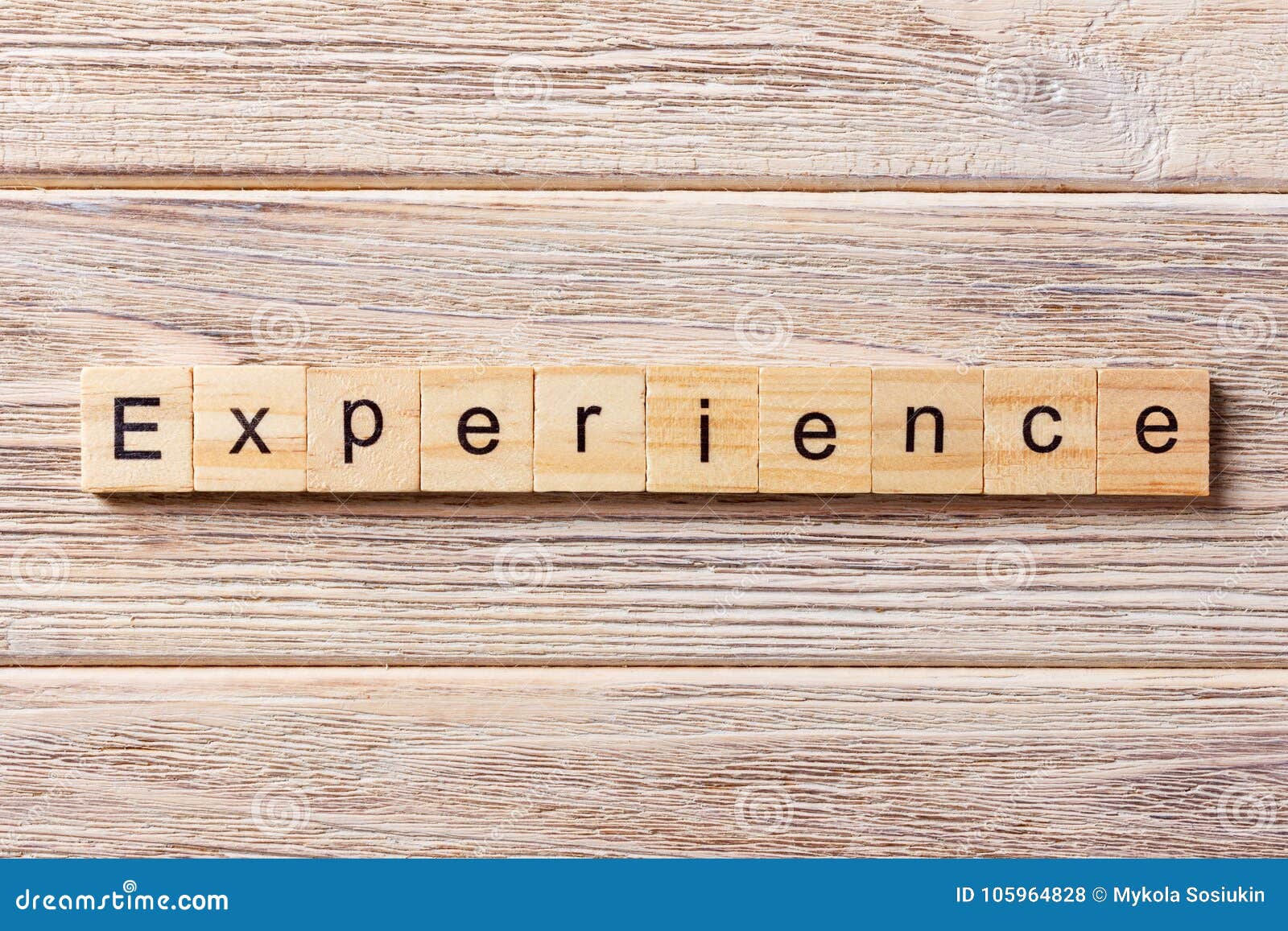 Experience Word Written On Wood Block. Experience Text On Table ...