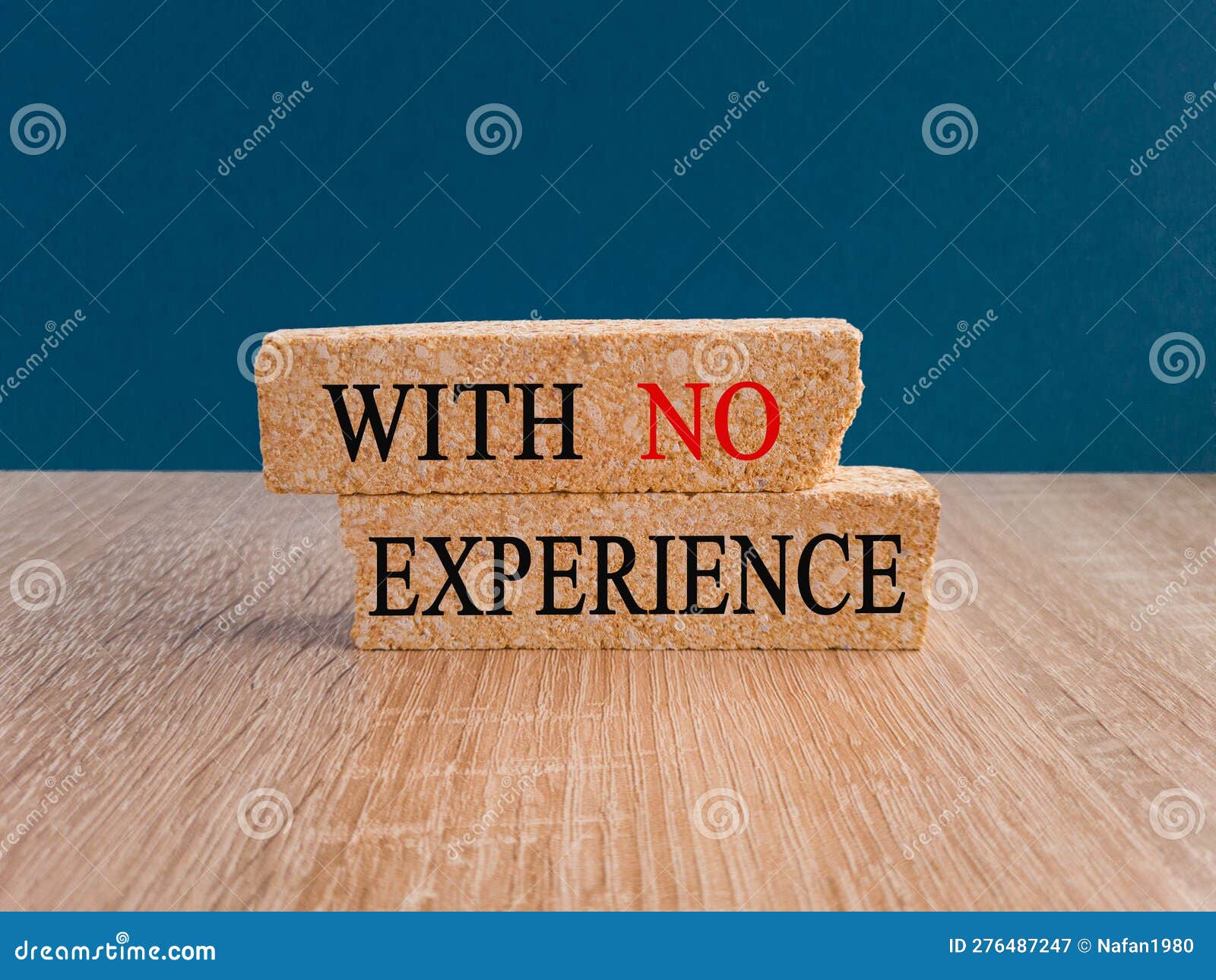 Without Experience it is Written on Brick Blocks Stock Image - Image of ...