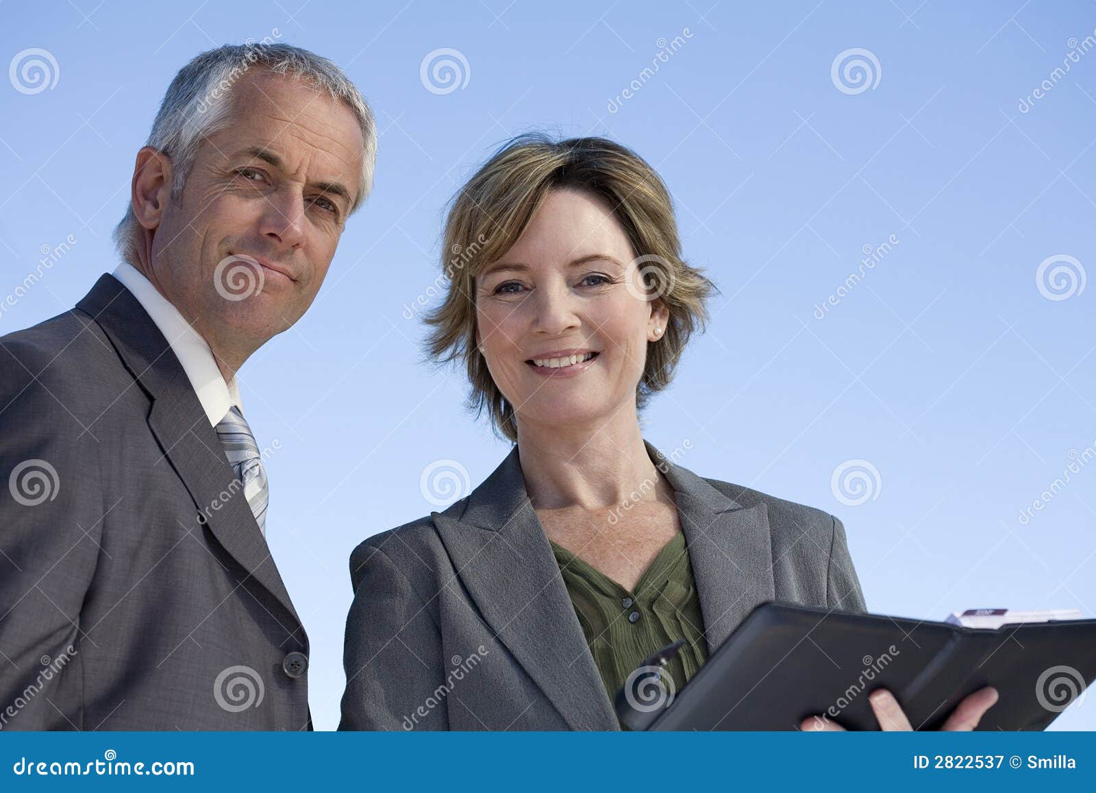 Experienced Business Couple Stock Image - Image of positive, office ...