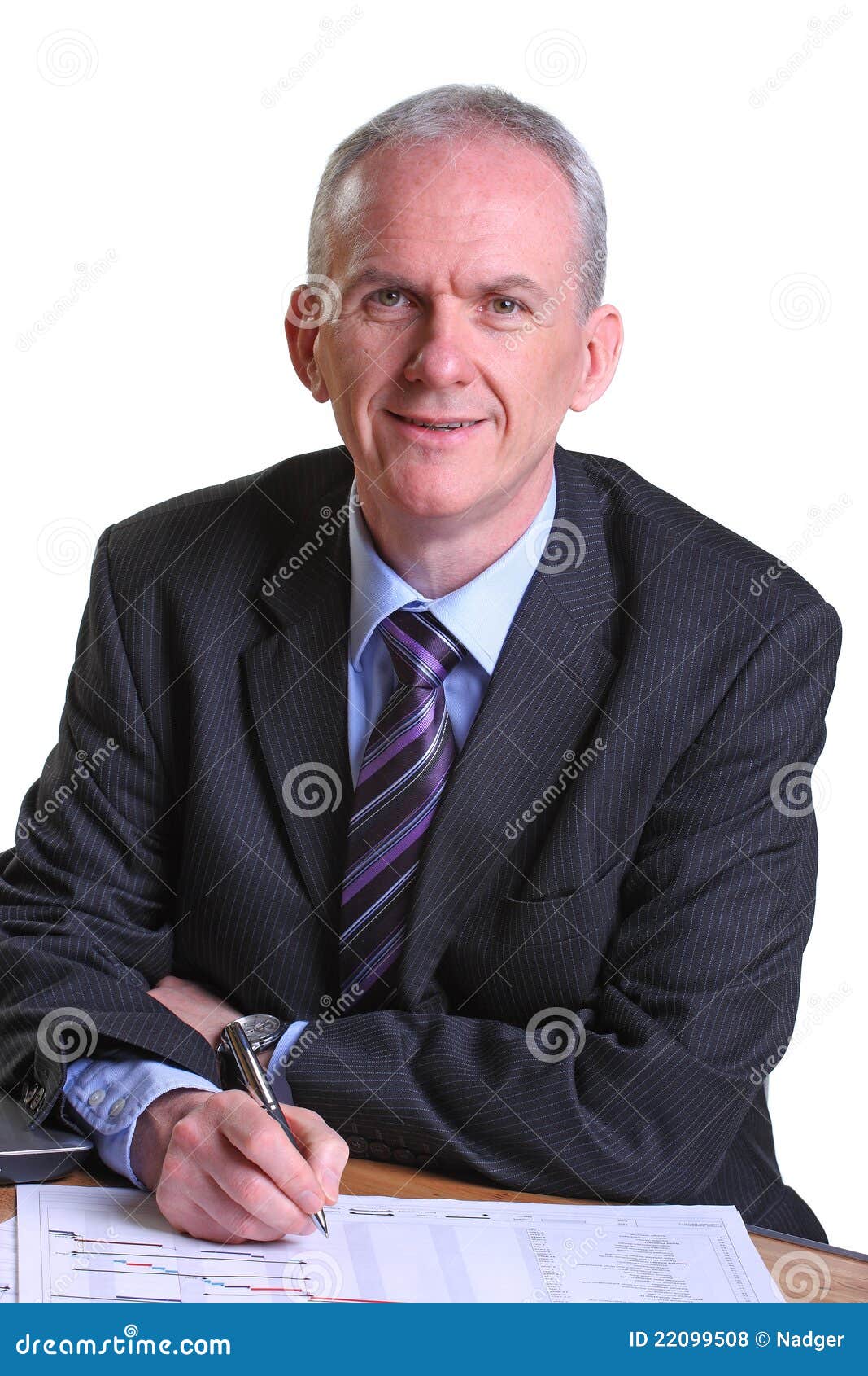 Experienced Businessman at Work Stock Photo - Image of portrait, space ...