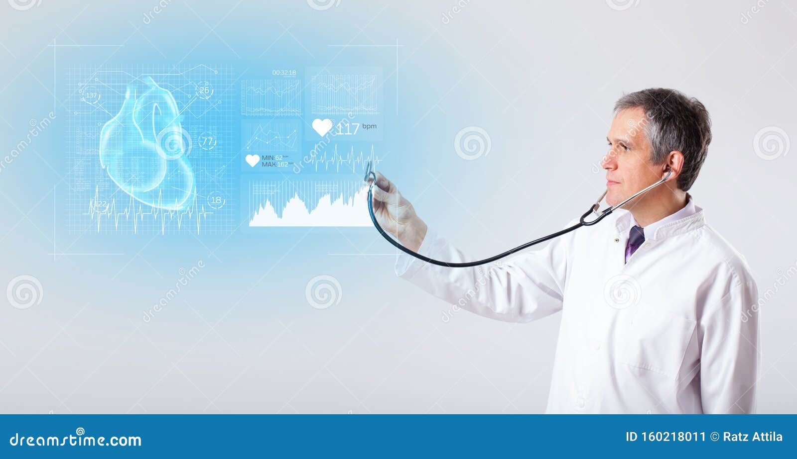 Cardiologist Presenting the Research Results Stock Image - Image of ...