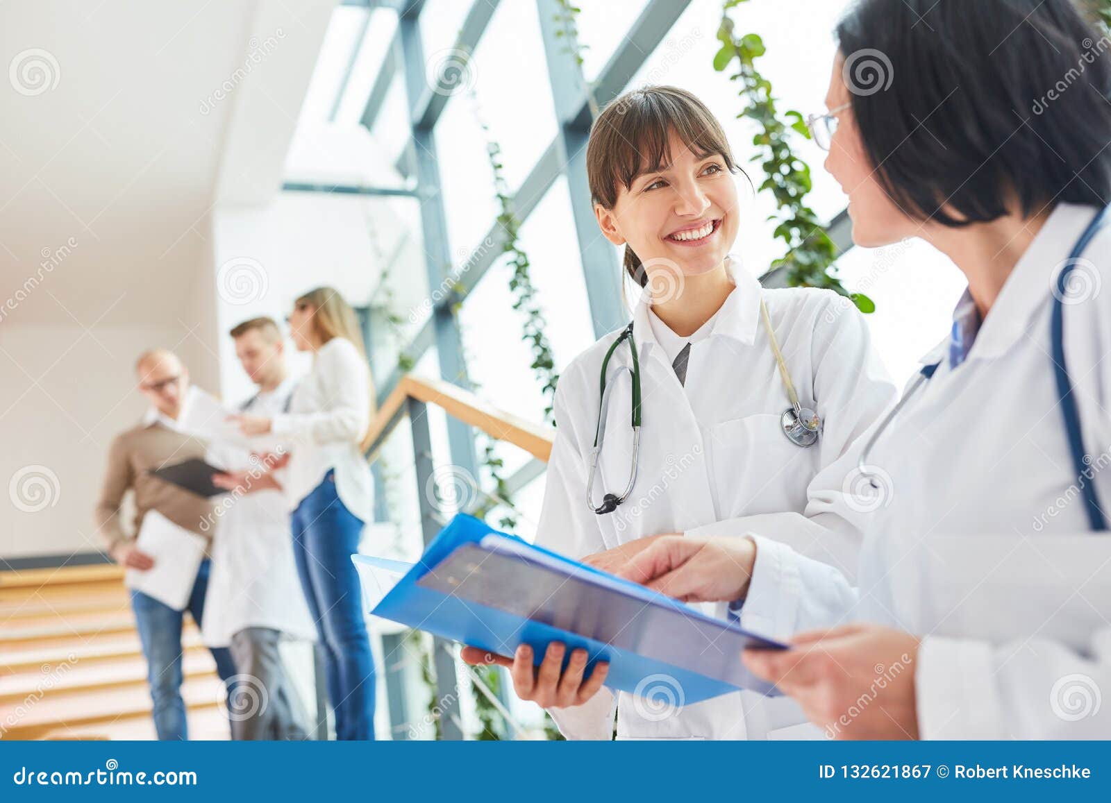 Experienced Doctors in Teamwork Stock Image - Image of clinic, work ...