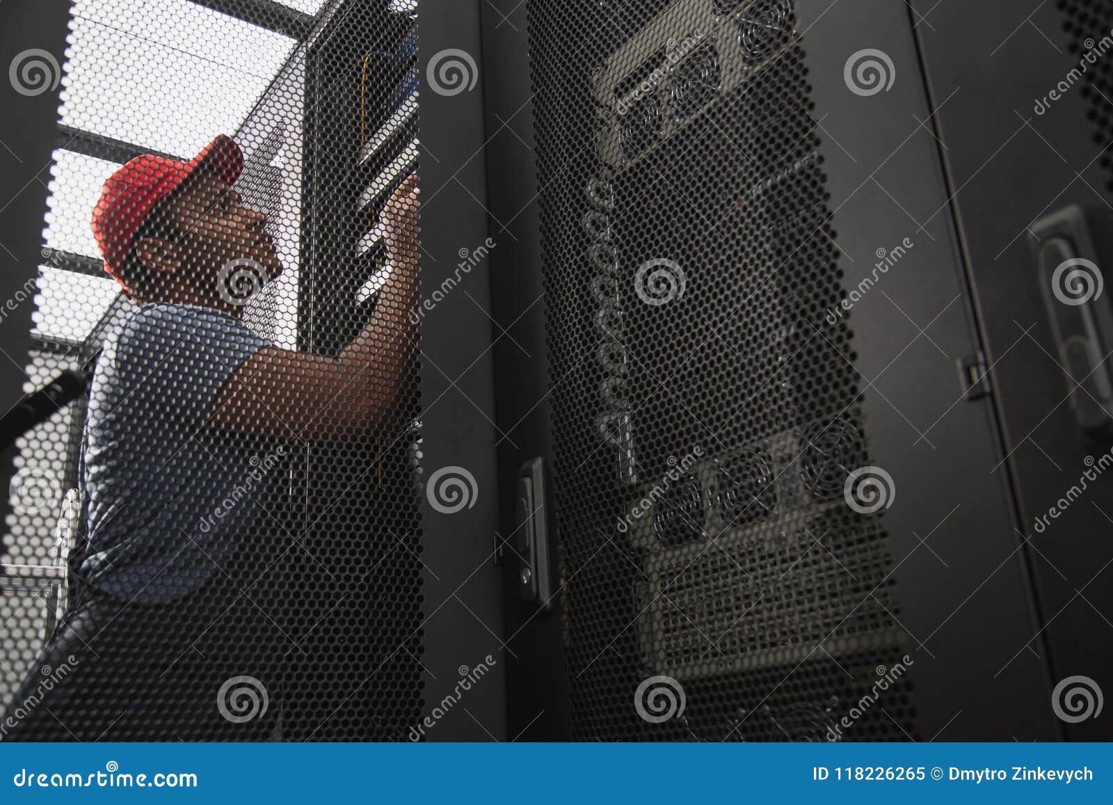 Experienced it Engineer Running Software Stock Image - Image of support ...